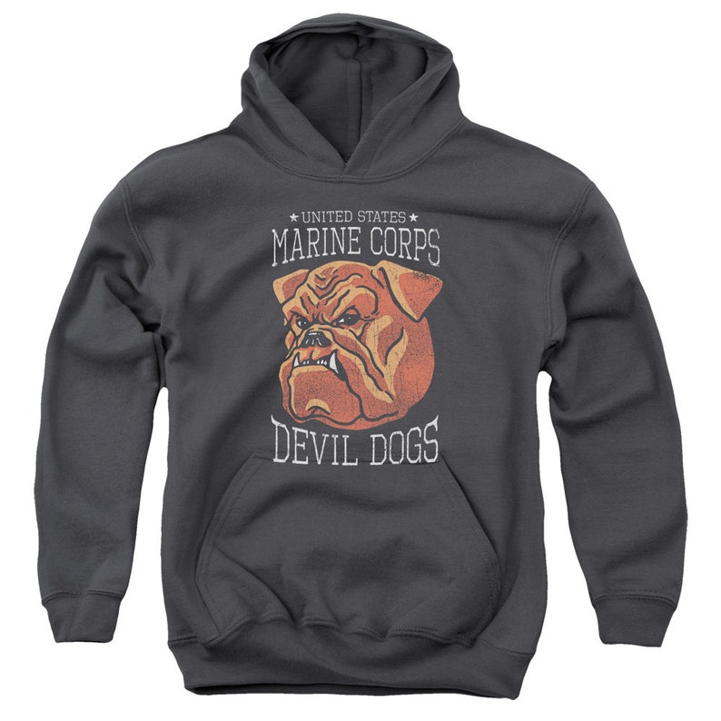 U.S. Marine Corps Devil Dogs Charcoal Shirts - Etsy