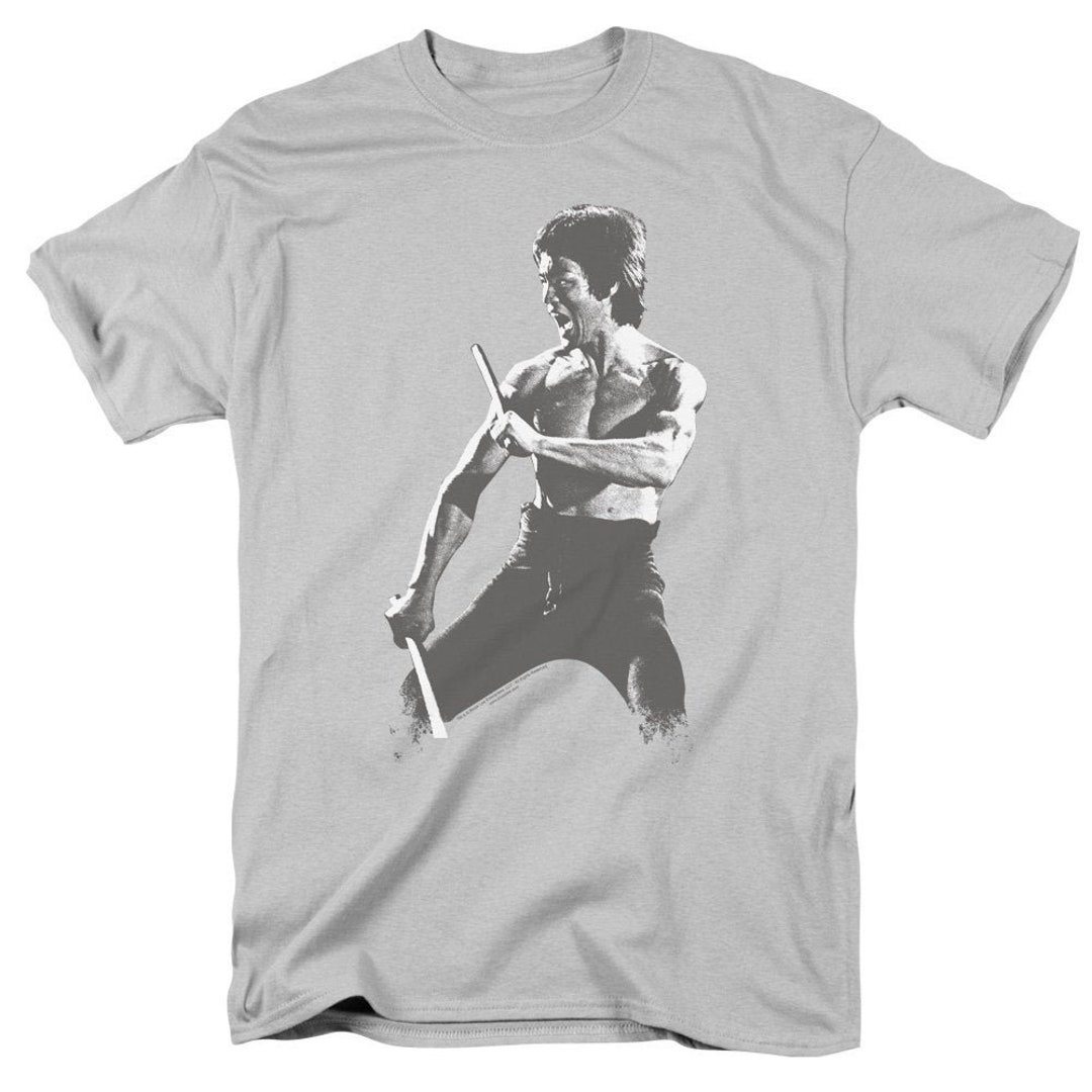 Bruce Lee Chinese Characters Silver Shirts - Etsy