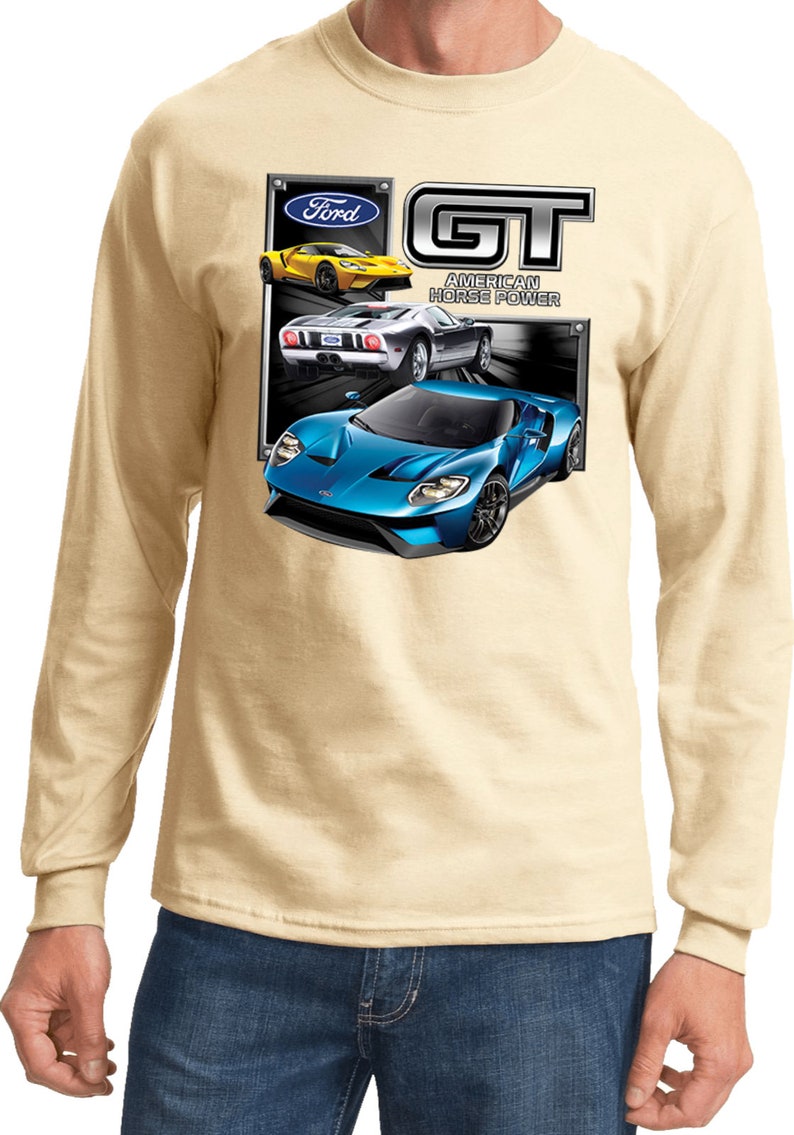 Ford GT American Horsepower Long Sleeve Tee T-shirt - Etsy