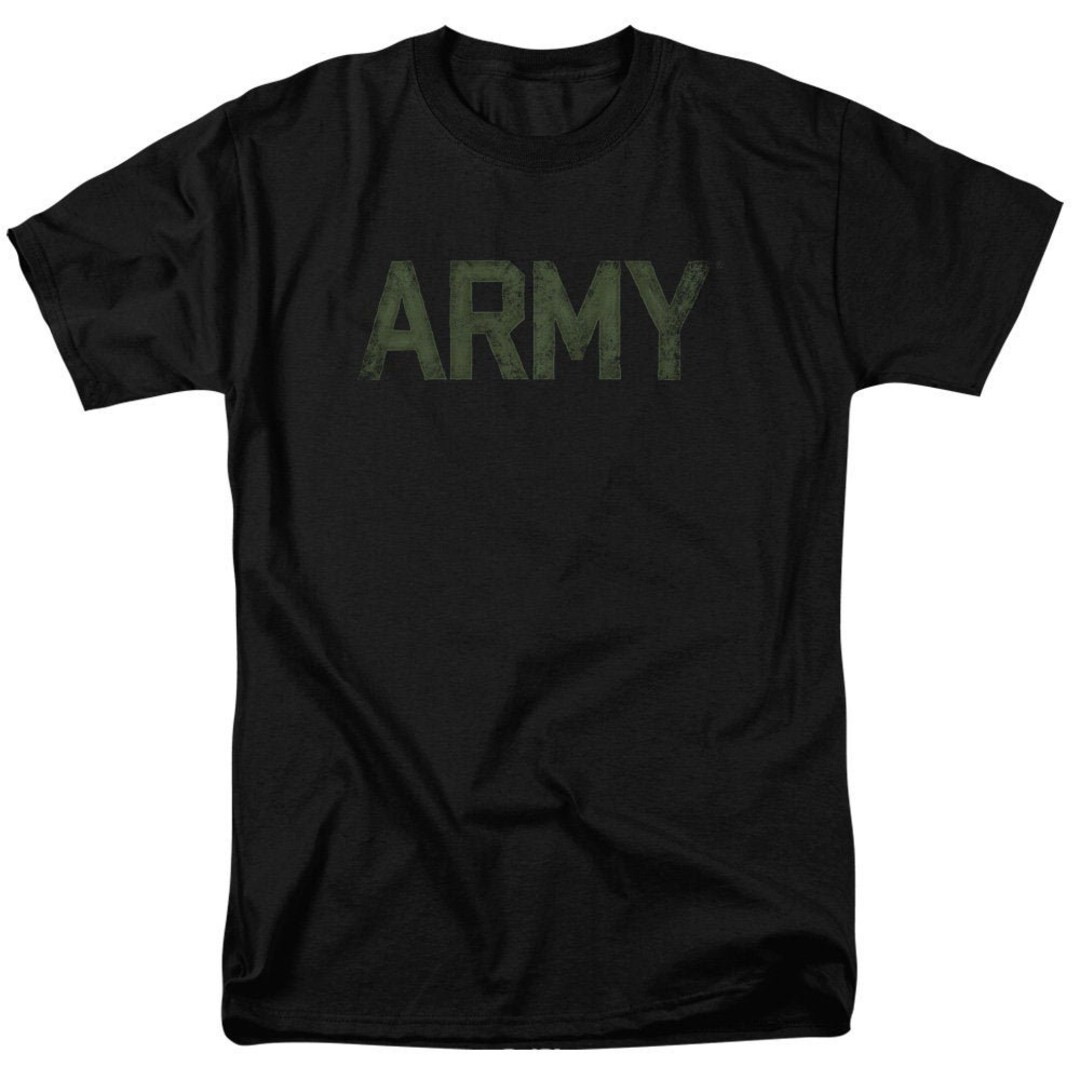 U.S. Army Distressed Logo Black Shirts - Etsy