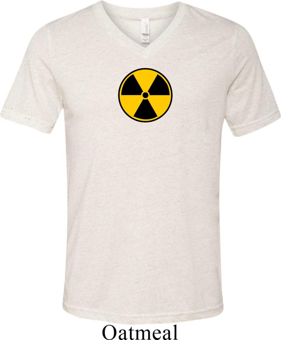 Men's Fallout Shirt Radioactive Radiation Tri Blend V-neck Tee T-shirt ...