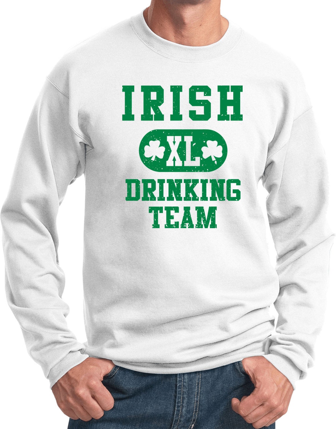 Irish Drinking Team Adult Unisex St Patrick's Day Sweat Shirt A8727D ...