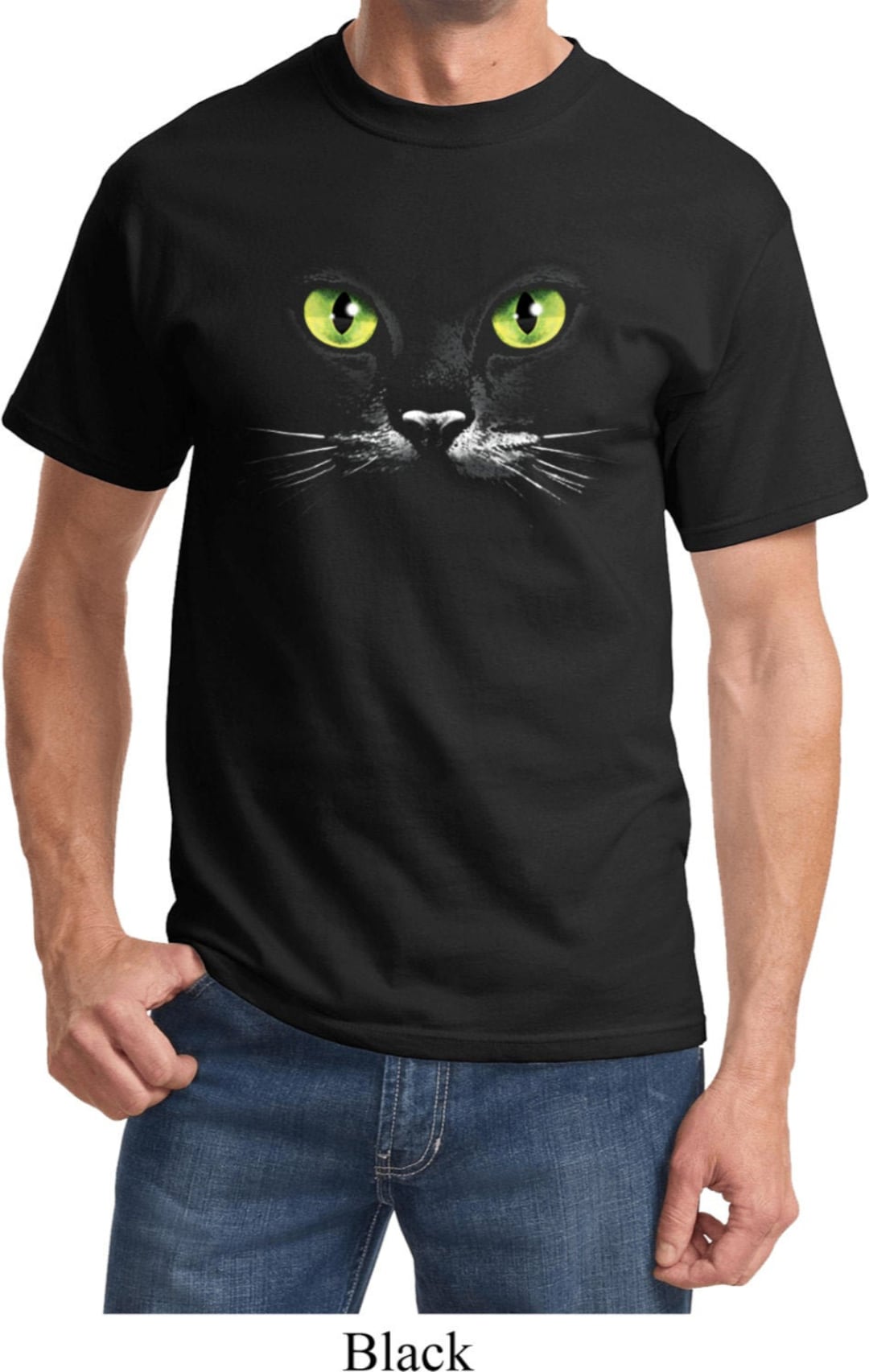 Halloween Black Cat T-shirt 07268D4-PC61 - Etsy