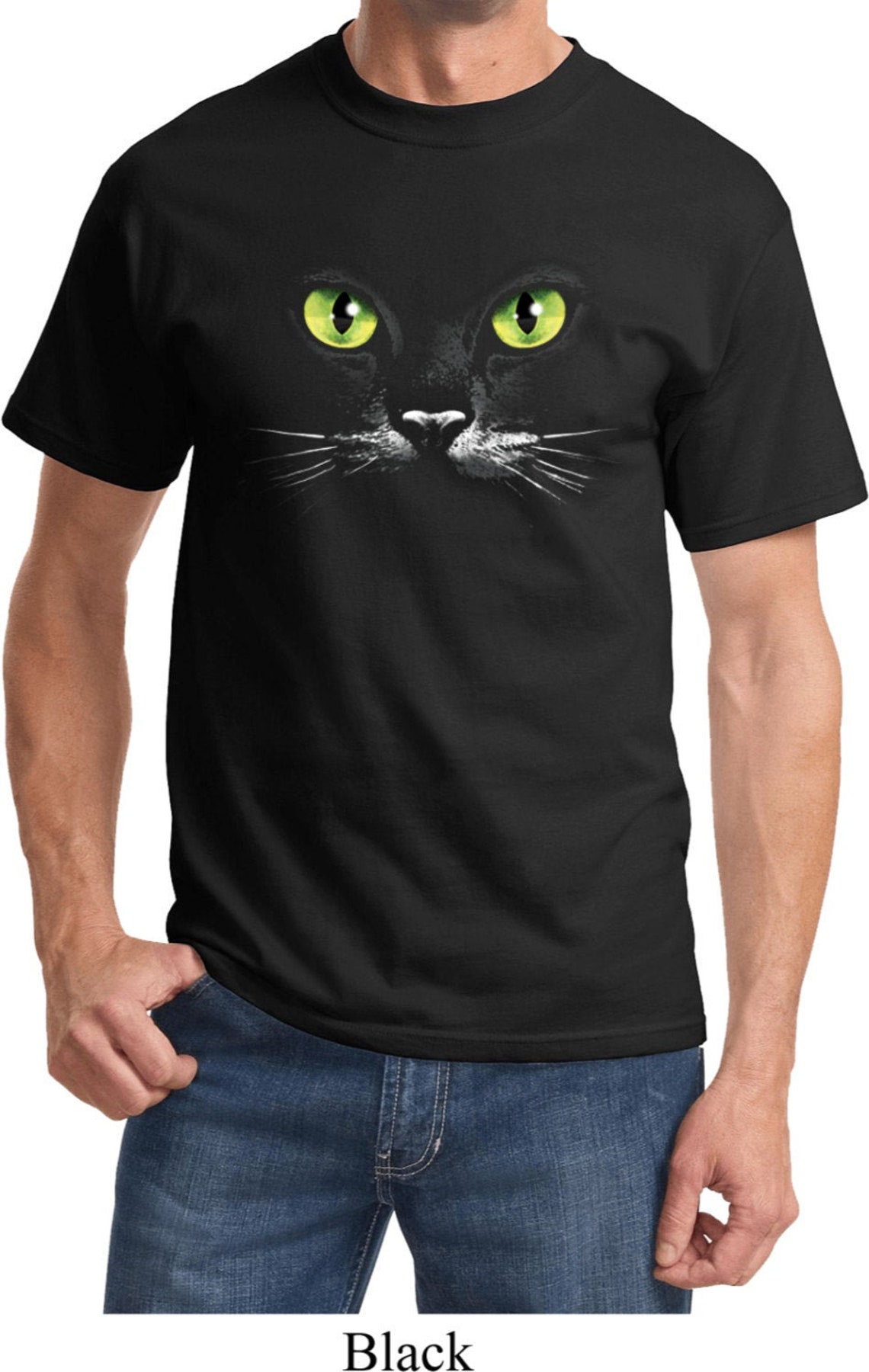 Halloween Black Cat T-shirt 07268D4-PC61 - Etsy