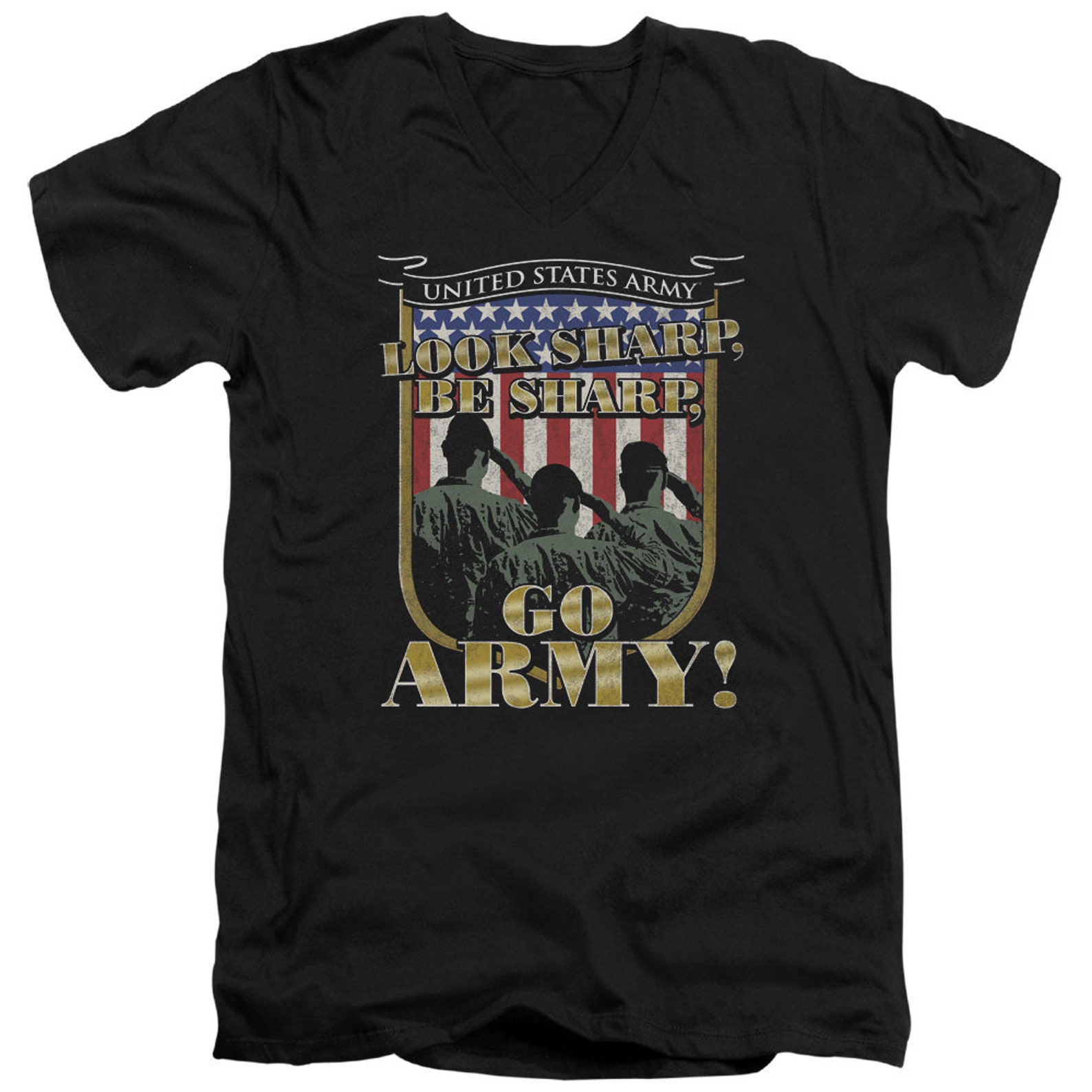 U.S. Army Look Sharp Be Sharp Go Army Black Shirts - Etsy