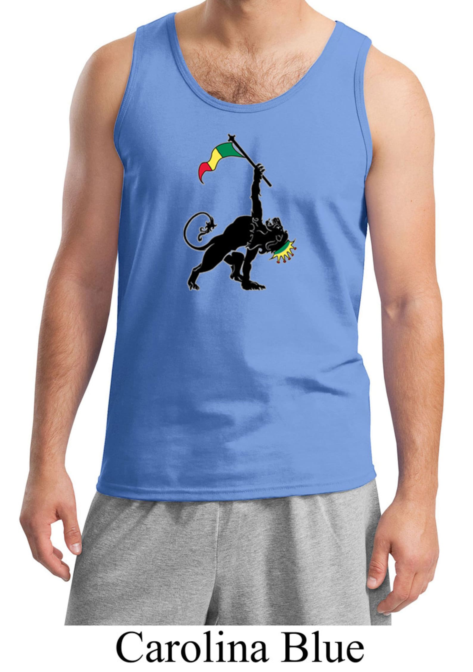 Men's Rasta Lion Triangle Rastafarian Tank Top TRIANGLE-2200 - Etsy