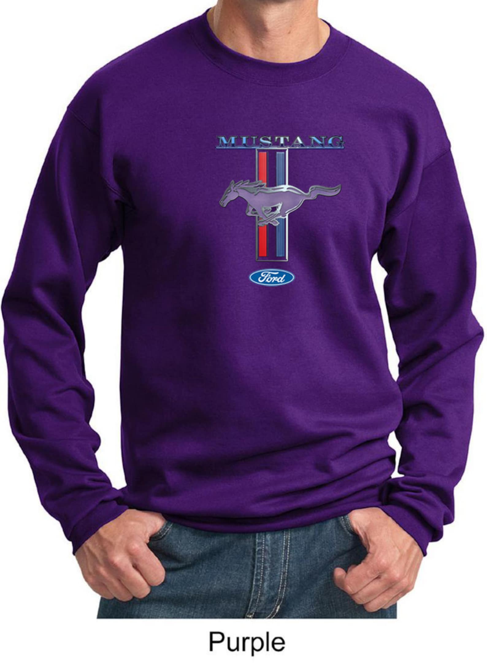 Men's Ford Mustang Sweatshirt Mustang Stripe Sweat Shirt - Etsy