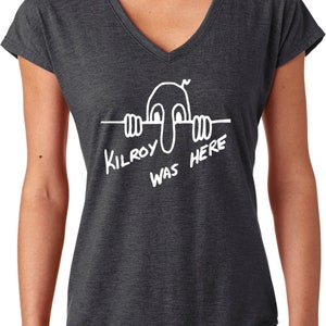 Kilroy Was Here Ladies Tri-blend V-neck Shirt KILROY-6750VL - Etsy