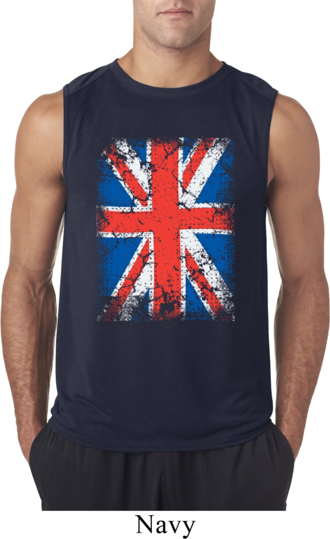 Distressed Union Jack Mens Sleeveless Tee T-shirt UNIONJACK-42700 - Etsy