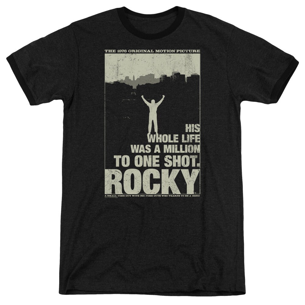 Rocky Million to One Shot Black Shirts - Etsy