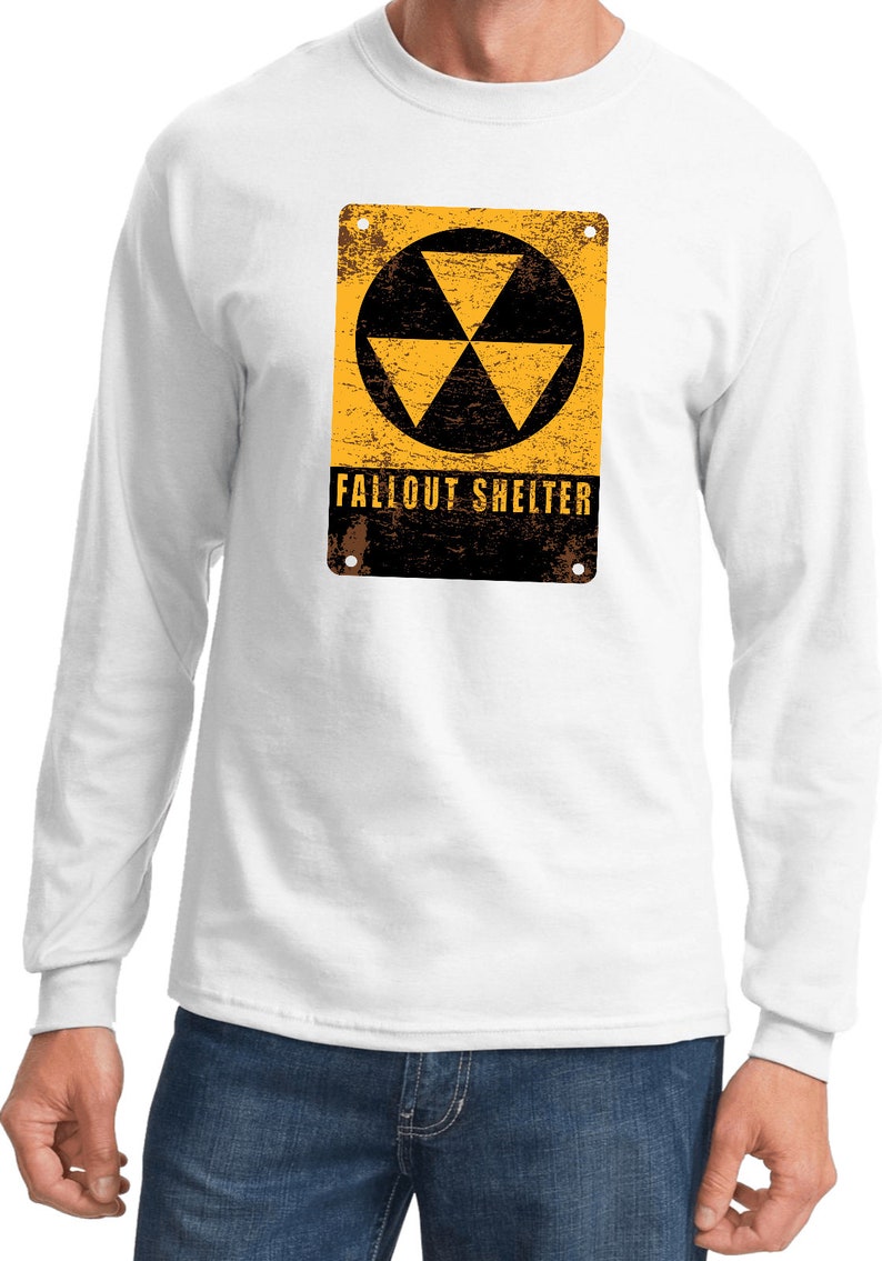 Radioactive Fallout Shelter Long Sleeve Tee T-shirt SHELTER-PC61LS - Etsy