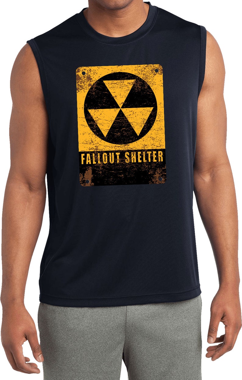 Radioactive Fallout Shelter Men's Sleeveless Moisture | Etsy