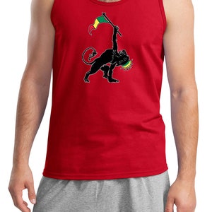 Men's Rasta Lion Triangle Rastafarian Tank Top TRIANGLE-2200 - Etsy