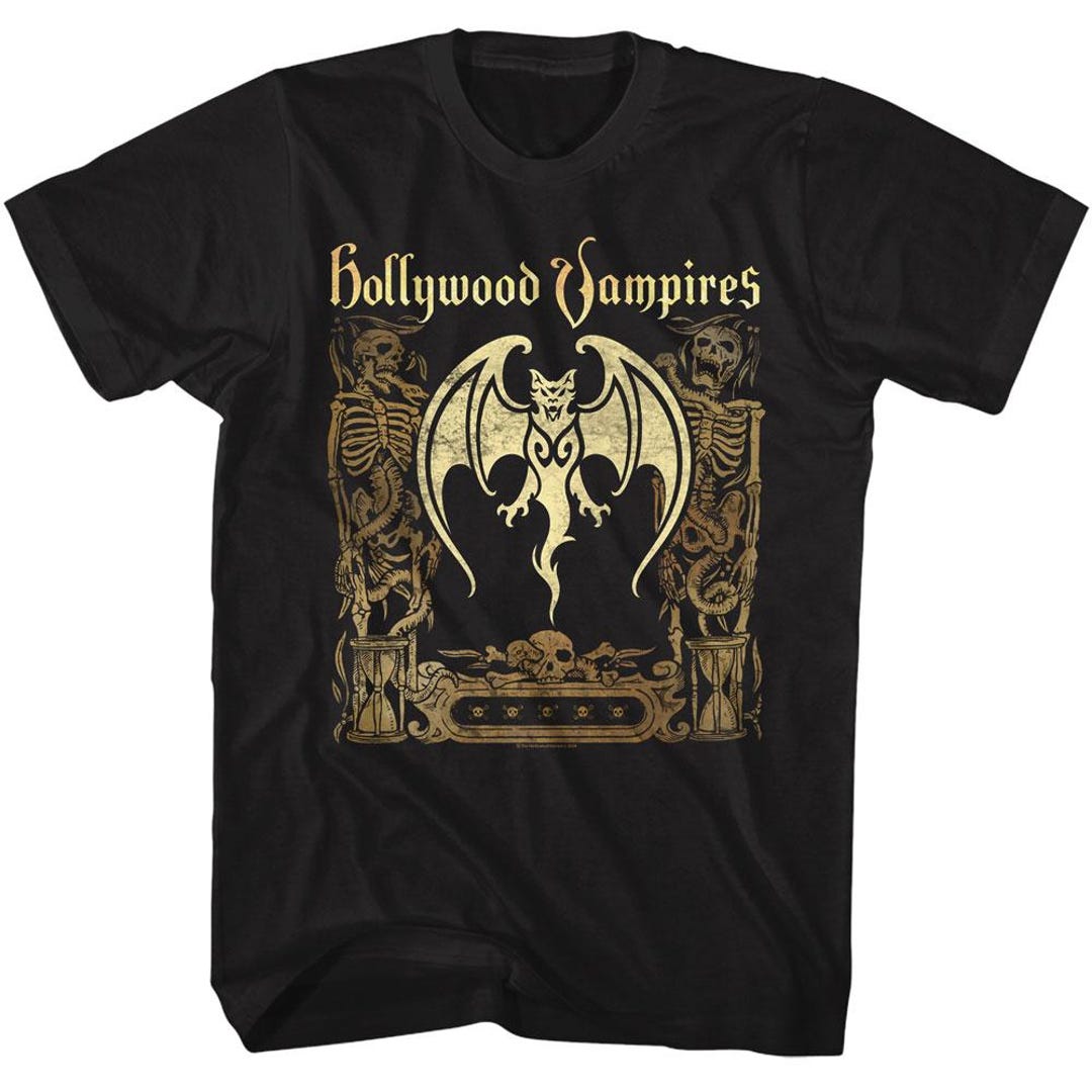 Hollywood Vampires Band Bat and Skeletons Black Shirts - Etsy