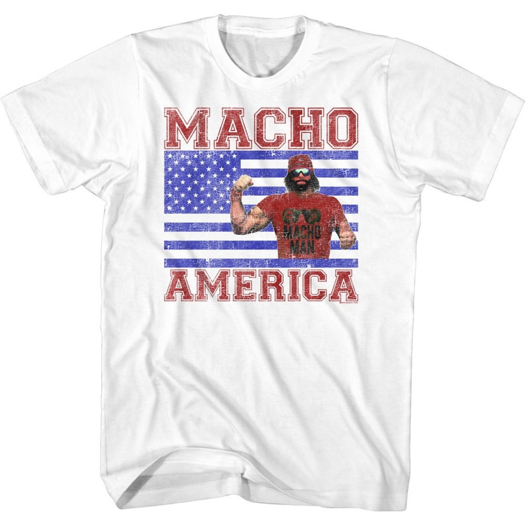 Macho Man America White Shirts - Etsy
