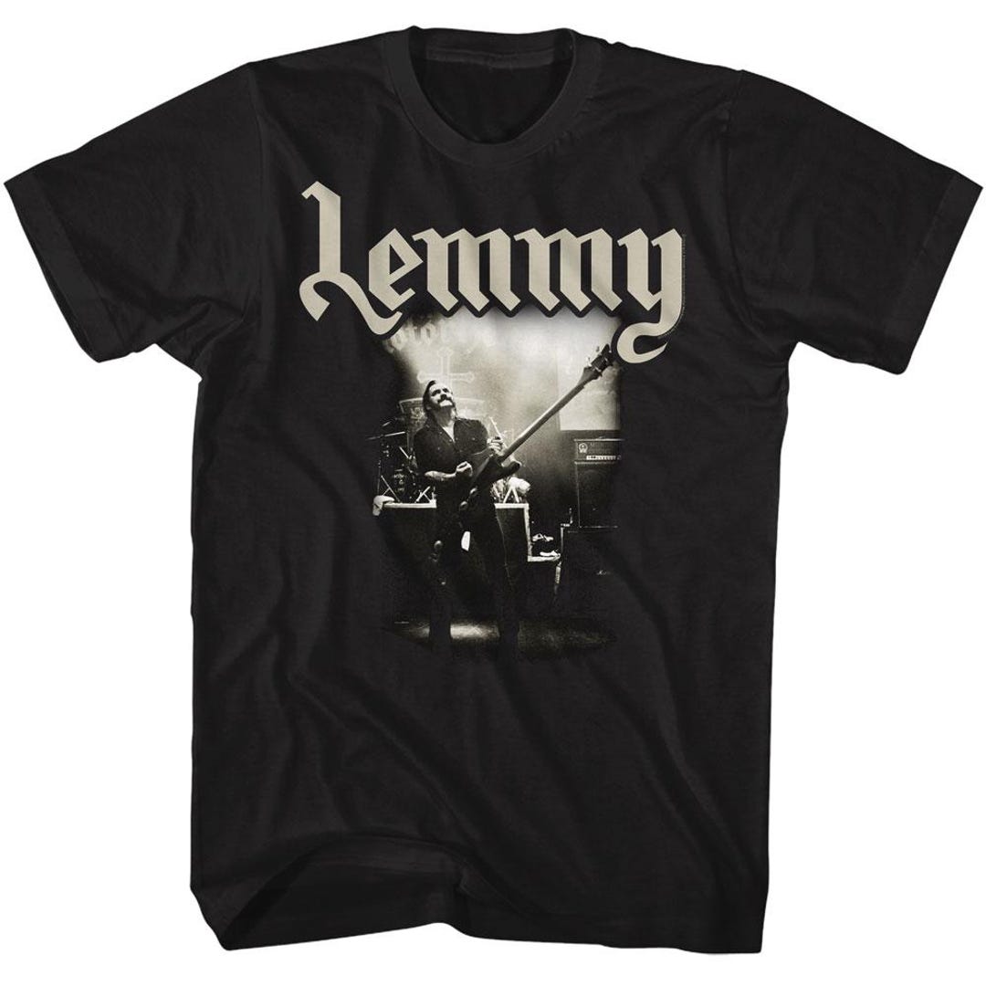 Lemmy Motörhead Shirt Light Upon Logo Heavy Metal Band Tee Rock Music ...