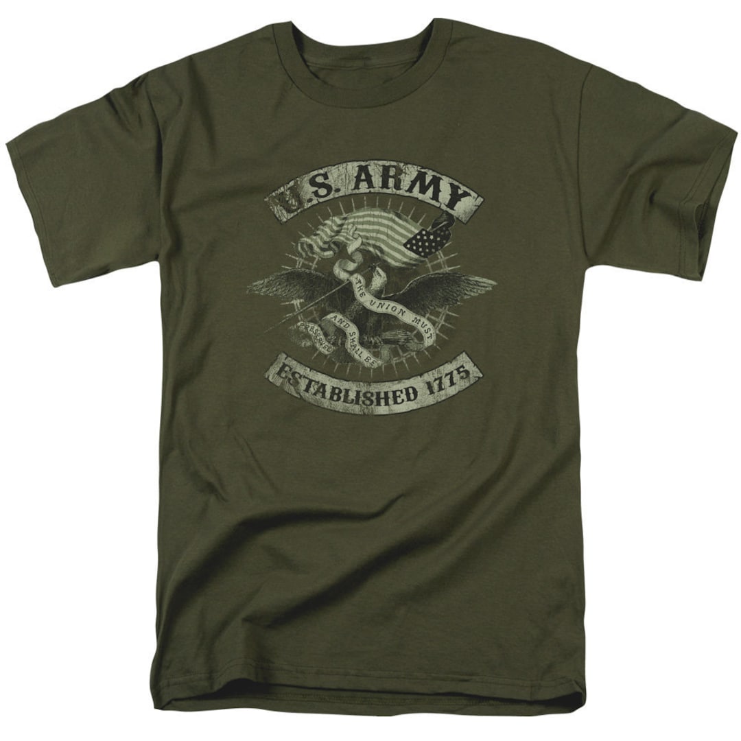 U.S. Army the Union Must and Shall Be Preserved Military Green Shirts ...