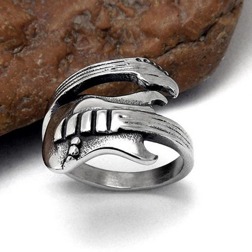 Guitar String Ring or Midi Ring Gold or Silver Double Braid | Etsy