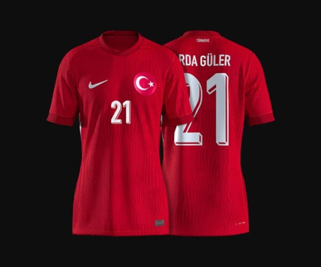 Personalize TURKEY Away 2024/26 ARDA GÜLER 21 Jerseys Best Seller ...