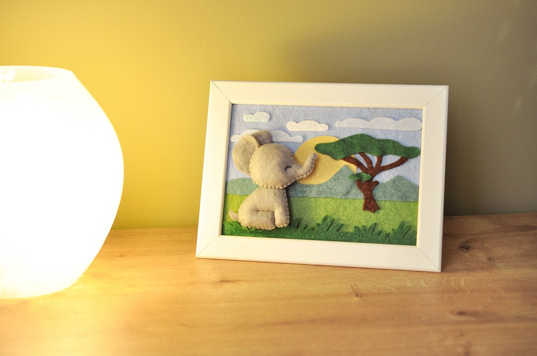 African Savanna Scene Nursery Decor, Nursery Frame - Etsy