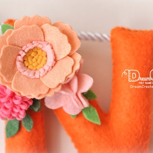 Nanny Nursery Decor, Baby Name Sign, Nursery Wall Art, Felt Name Banner ...