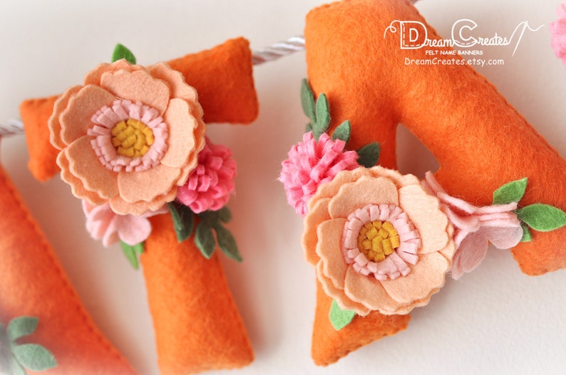 Nanny Nursery Decor Baby Name Sign Nursery Wall Art Felt - Etsy