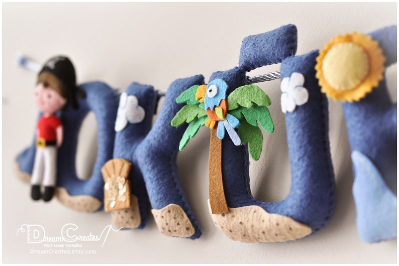 Felt Name Banner Nursery Decor Personalized Gift Felt | Etsy