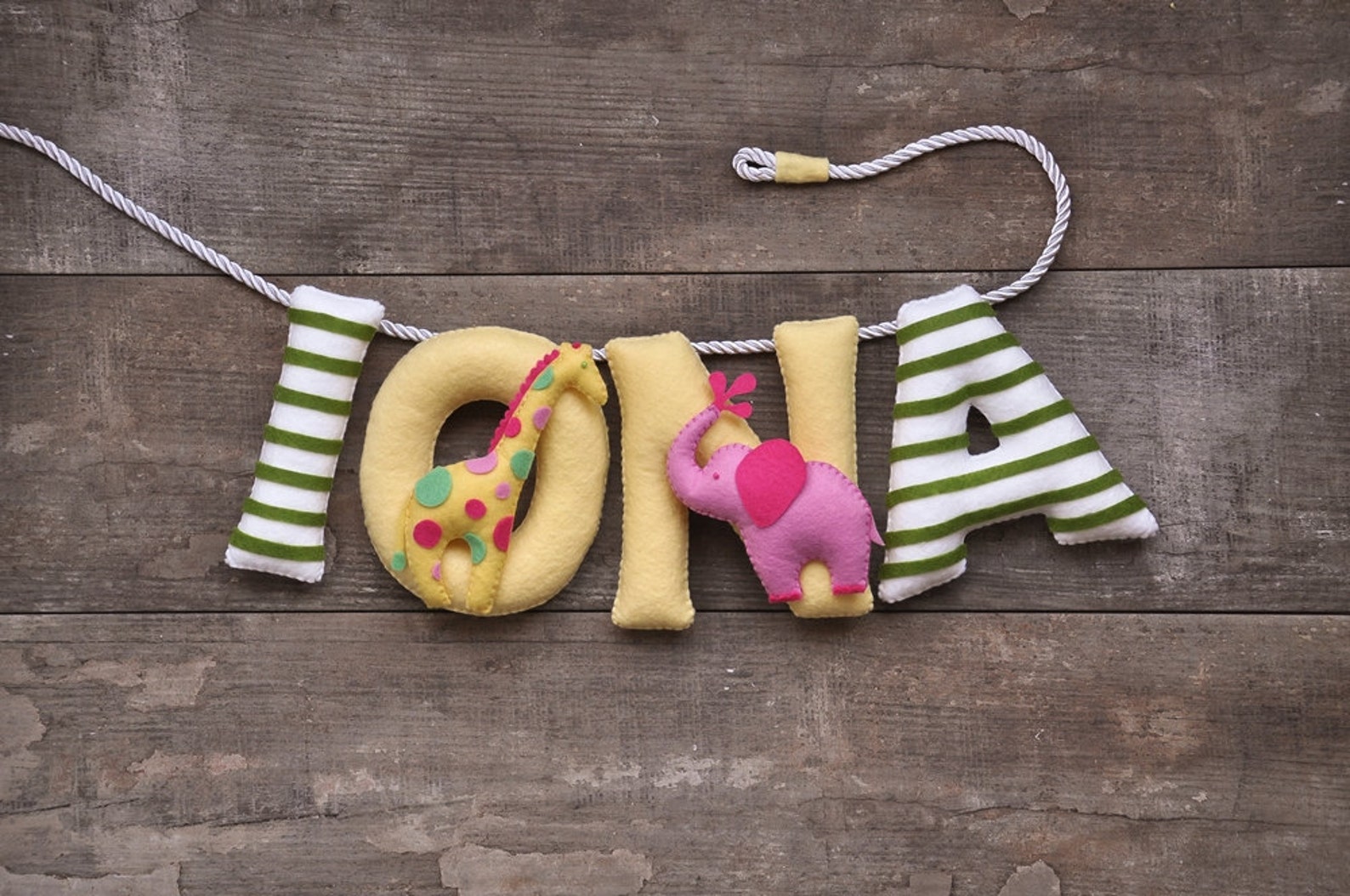 Felt Name Banner Nursery Decor Nursery Name Banner | Etsy