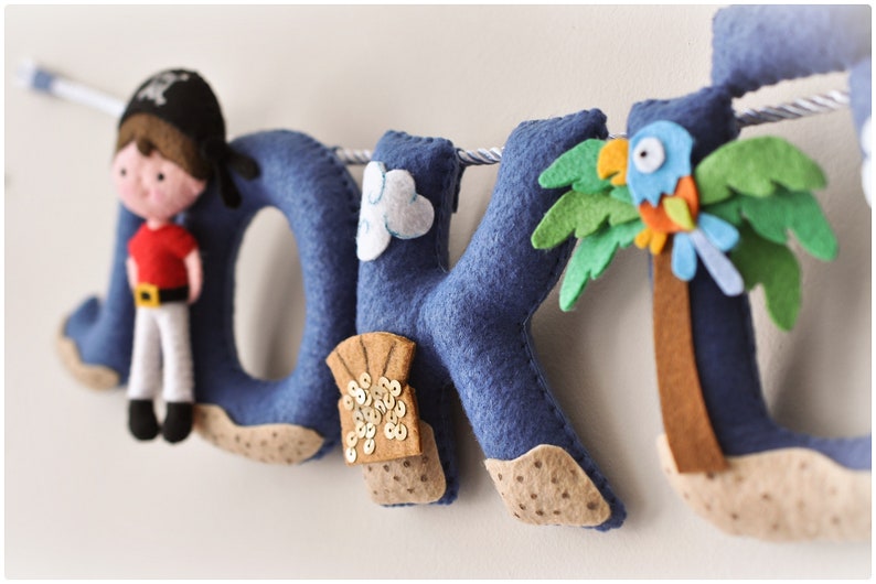 Felt Name Banner Nursery Decor Personalized Gift Felt | Etsy