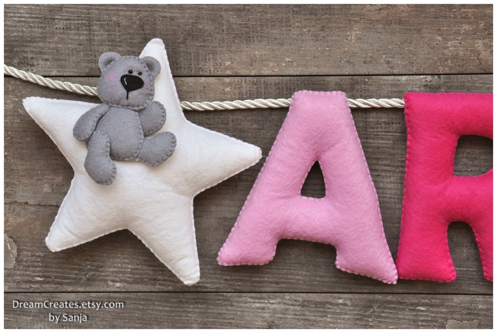 Felt Name Banner Nursery Decor Personalized Gift Felt - Etsy
