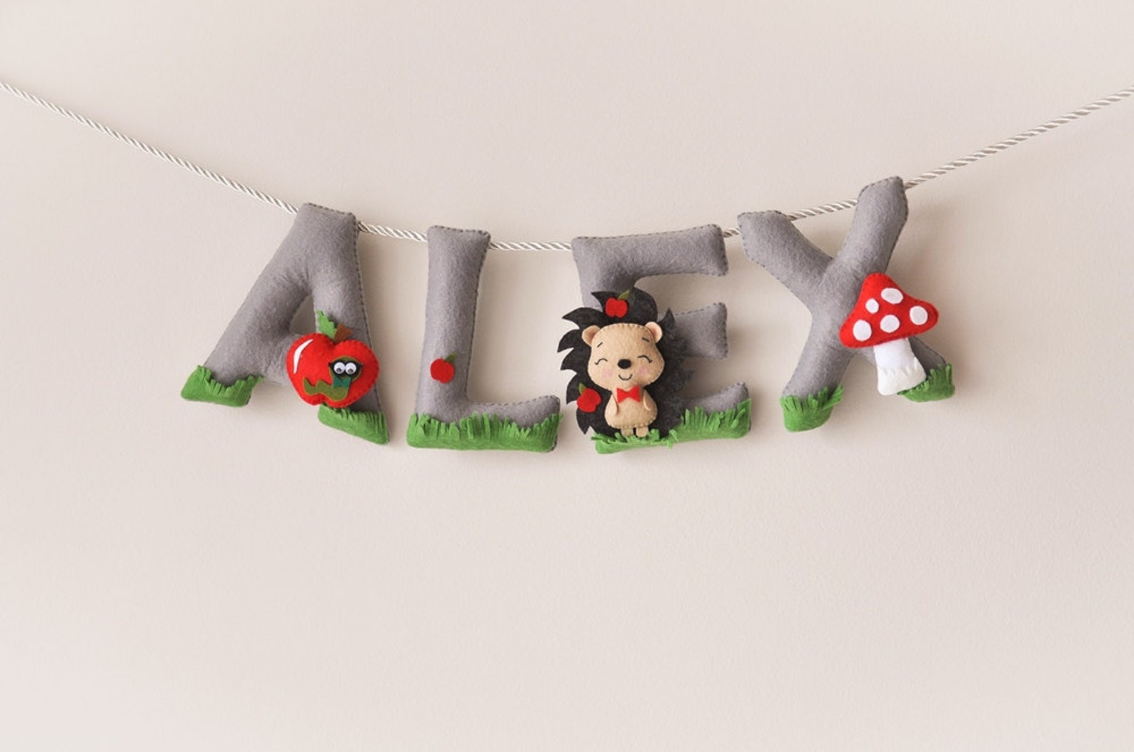 Felt Name Banner Nursery Decor Personalized Gift Felt - Etsy