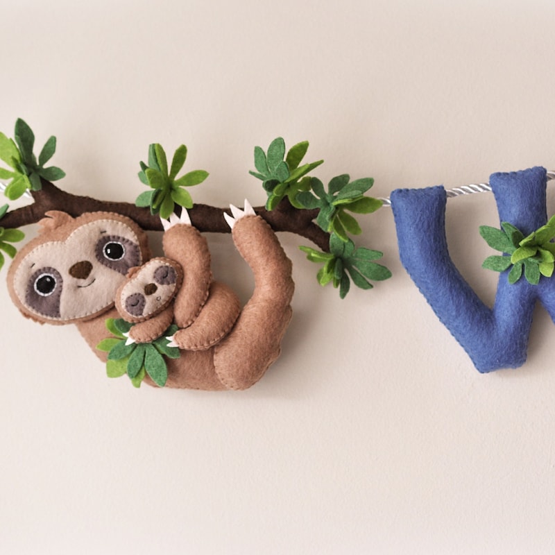 Sloth Nursery Art - Etsy