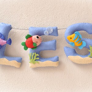 Fishing Boy Nursery Decor, Felt Name Banner, Baby Name Sign - Etsy