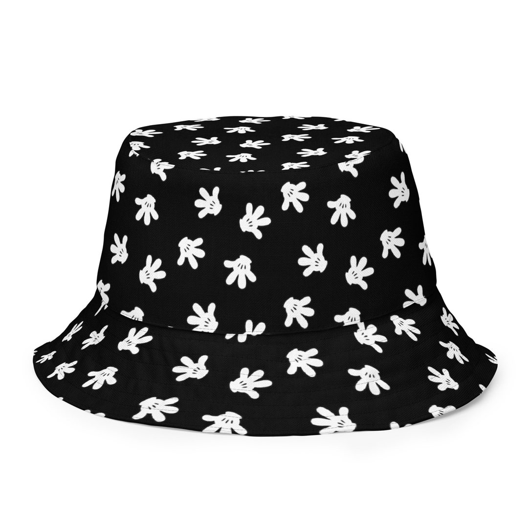 Mickey Hand Reversible Adult Bucket Hat | Minimalist Disney Hat | 2 ...