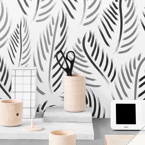 Leaf Removable Wallpaper / Nursery Self Adhesive Wallpaper / Leaf Wall ...