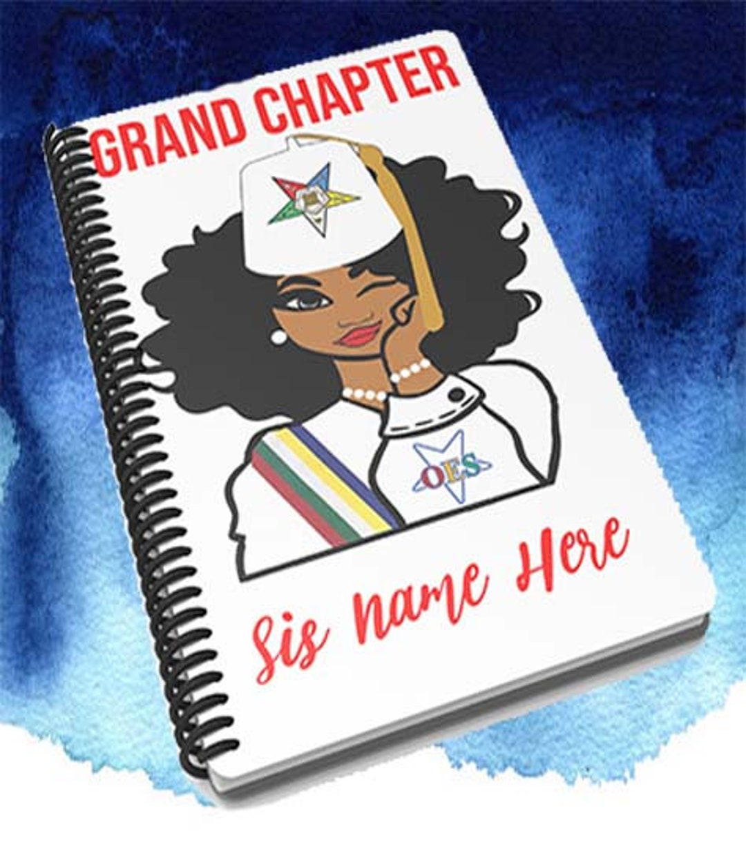 Order of Eastern Star Notebook, OES Notebook 5.5" X 8.5, OES, Journal ...