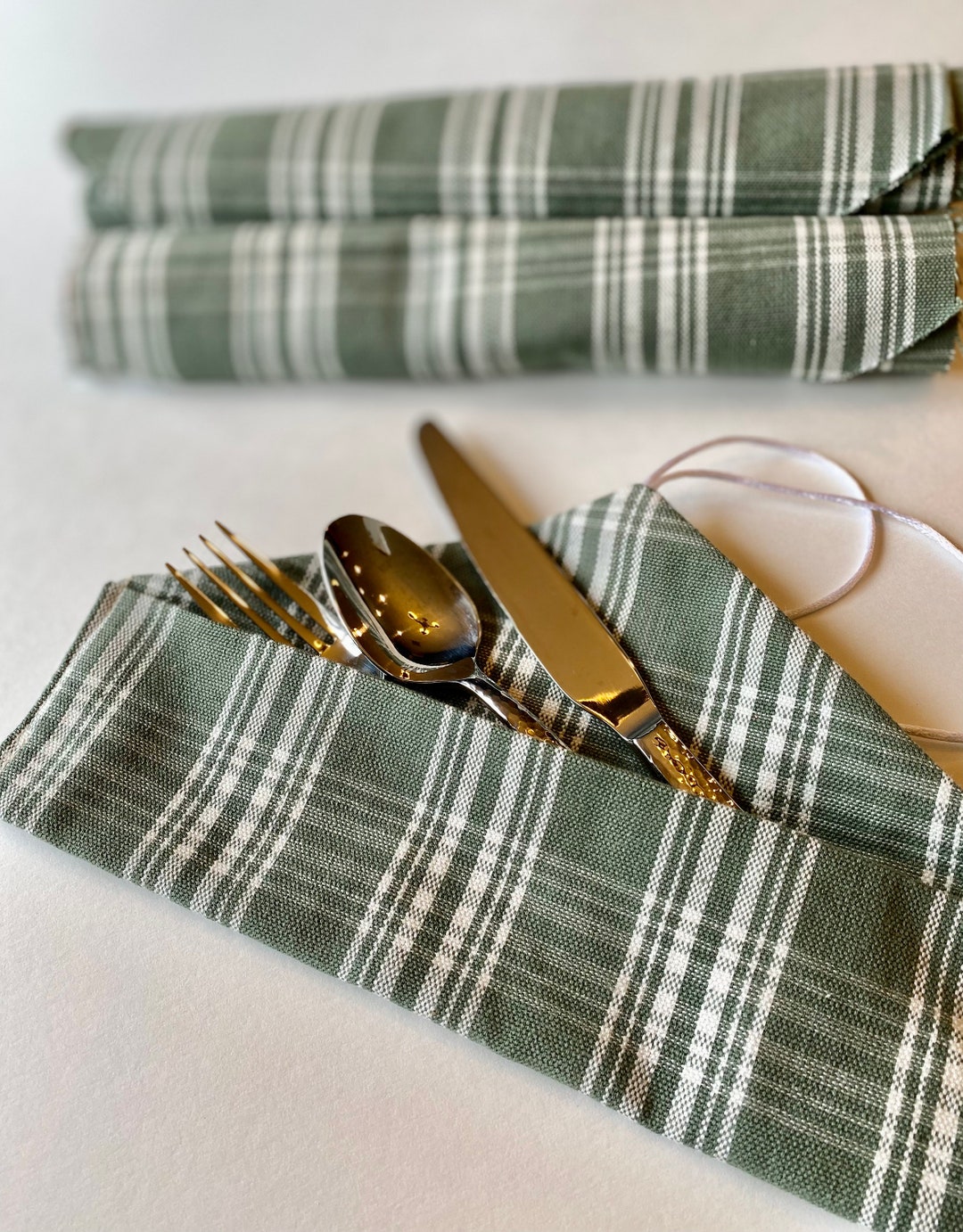 Handmade Cotton Cutlery Pouch – Sustainable Travel Utensil Bag - Etsy