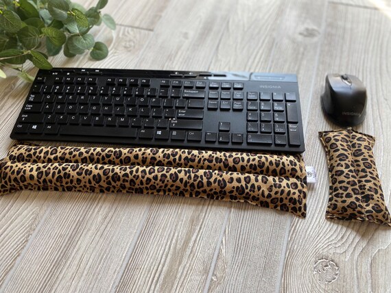Leopard Print Desk Accessory Keyboard and Mouse Wrist Rest - Etsy