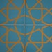 Set of 4 Peices Turkish Seljuk Tile Gold Print Made With - Etsy