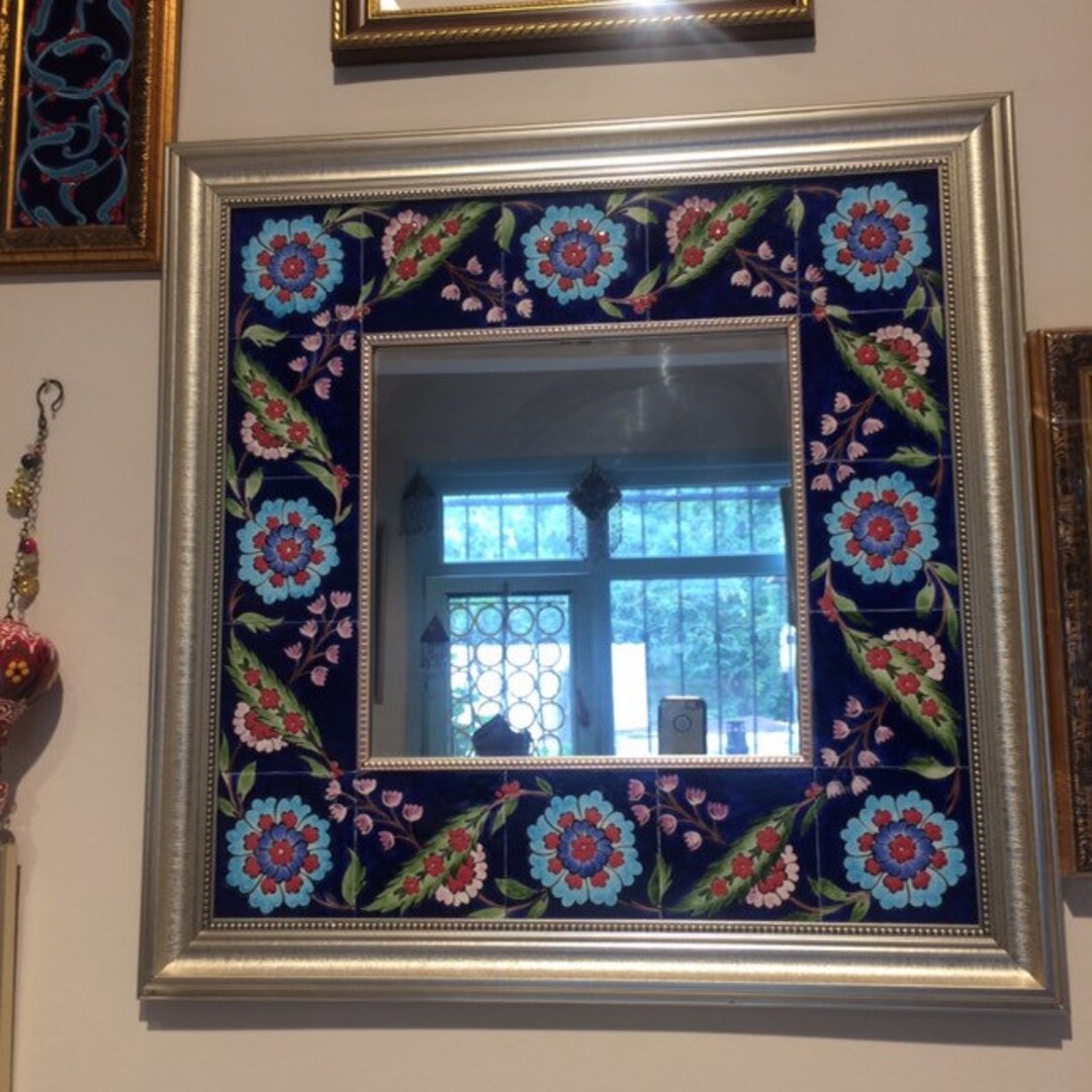 Turkish Tile Mirror With Frame - Etsy