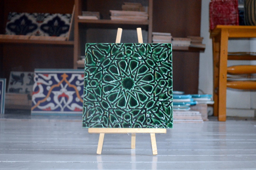 Turkish Tile Seljuk Wall Tile Relief Handmade Tile From Turkey - Etsy