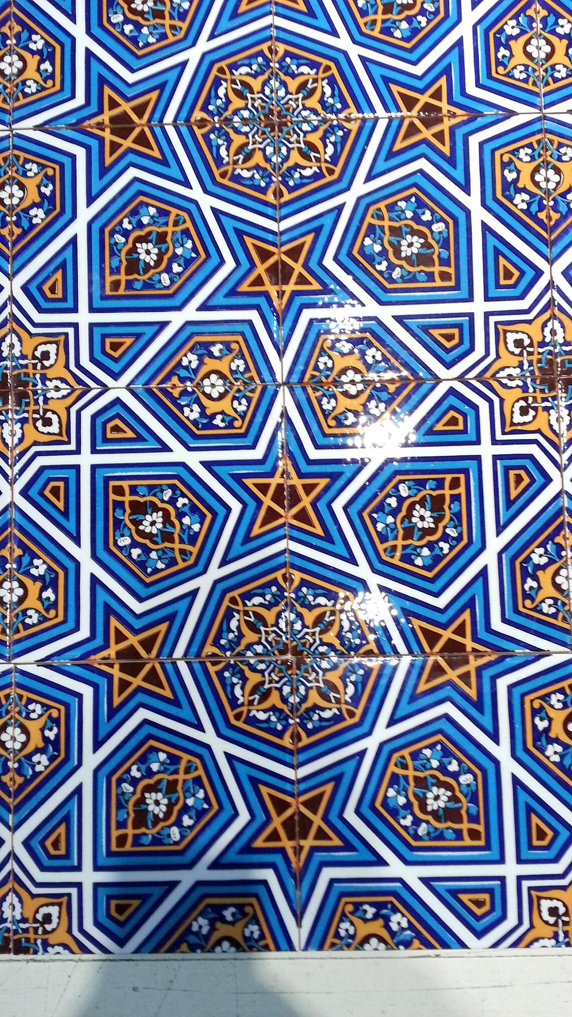 Turkish Seljuk Tile -wall Decor- Set of 16 Pcs Size 80cmx80cm - Etsy