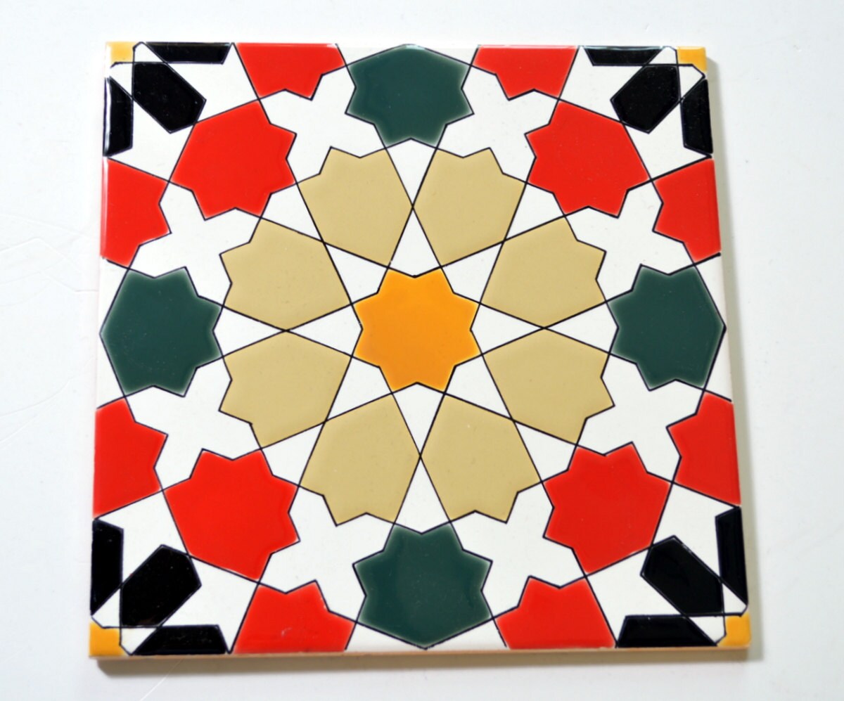 Wall Decor Turkish Seljuk Tile Colorful Replica of 13th Century ...