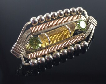 Wire wrapped brooch | Etsy