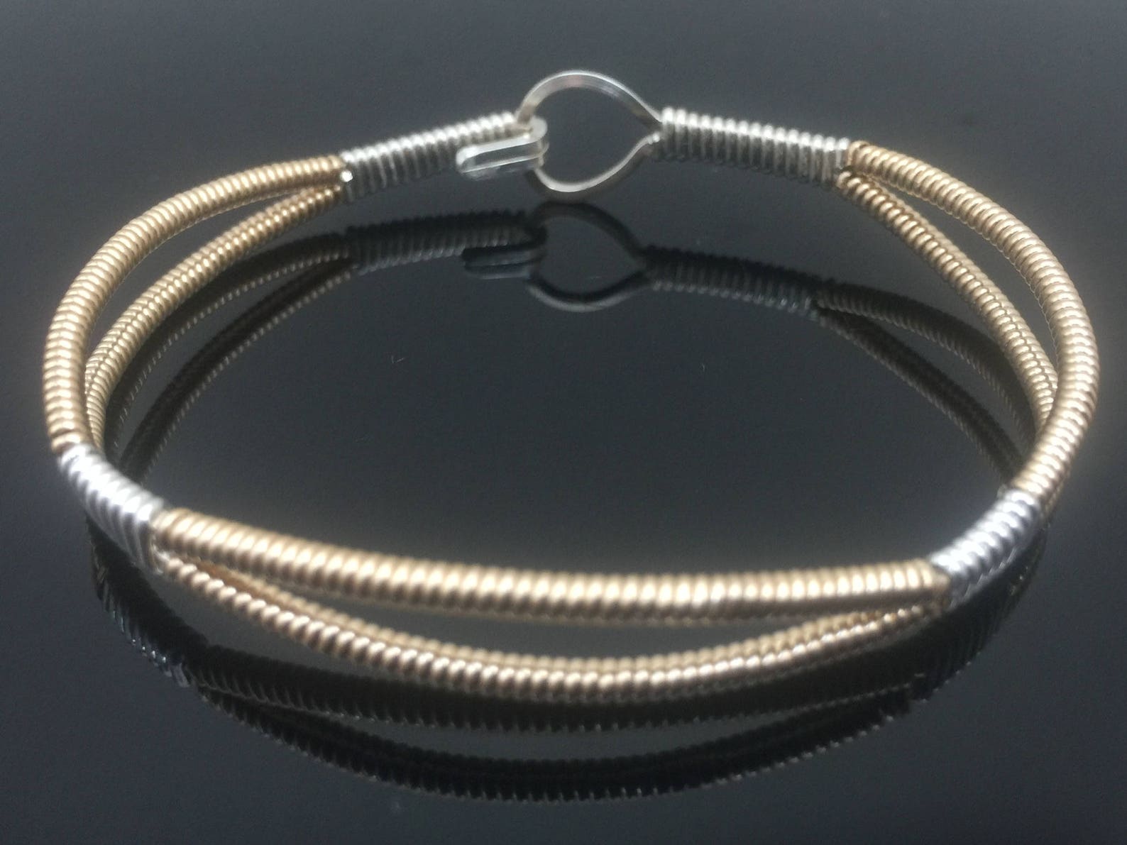 Split Band Mini Wire Wrapped Hand Crafted Bangle Bracelet - Etsy