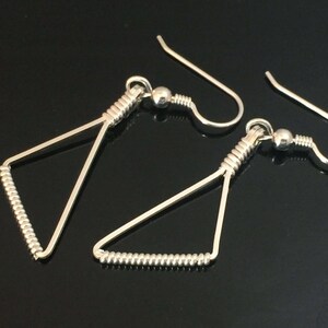 Trilogy Drop and Dangle Wire Wrapped Earrings - Etsy