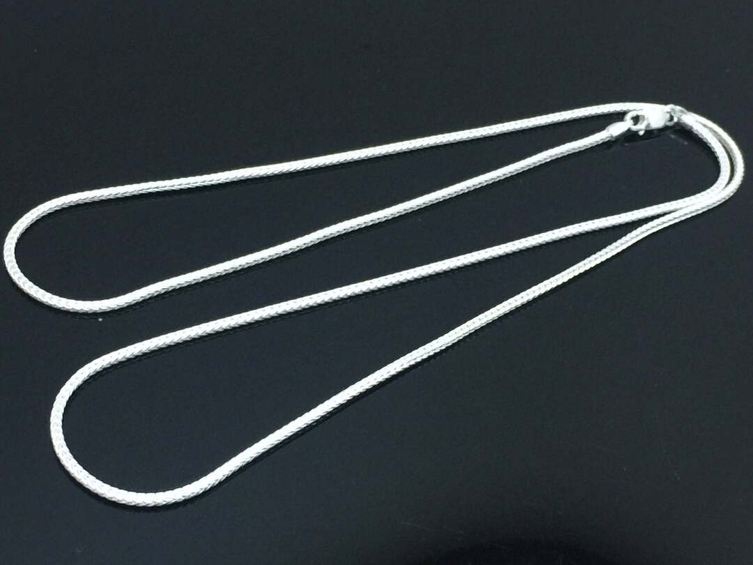 20" Sterling Silver Fox Tail Chain - Etsy