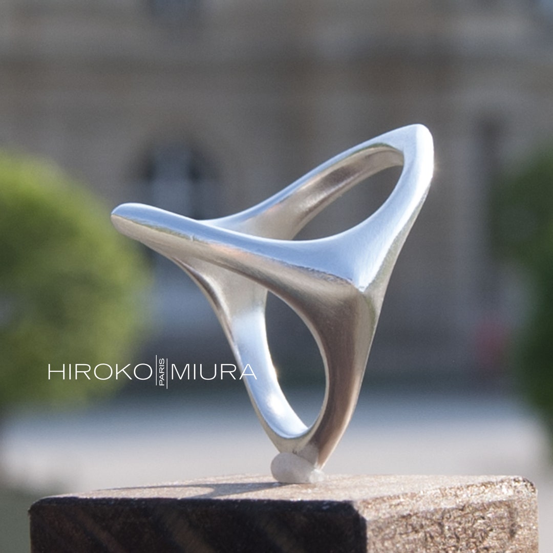 Mitsu Men's Ring in Silver, Original Ring, Unique Georg Jensen Style ...