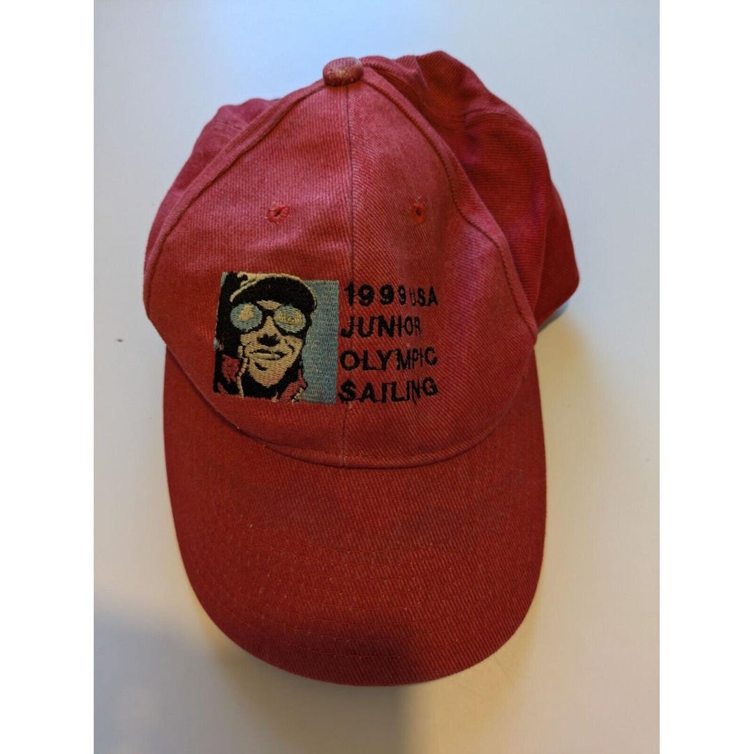 1999 USA Junior Olympic Sailing Baseball Hat Red Instructor's Cap ...