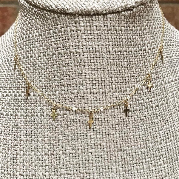 Cross Choker - Etsy